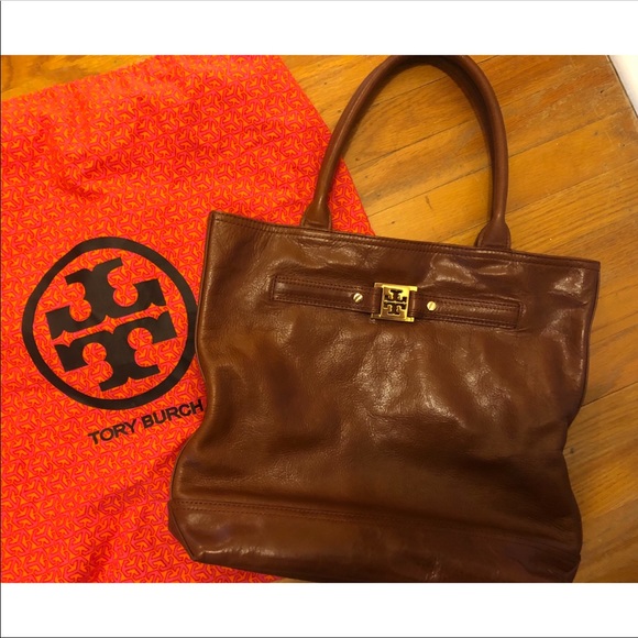 Tory Burch | Bags | Tory Burch Brown Leather Tote | Poshmark